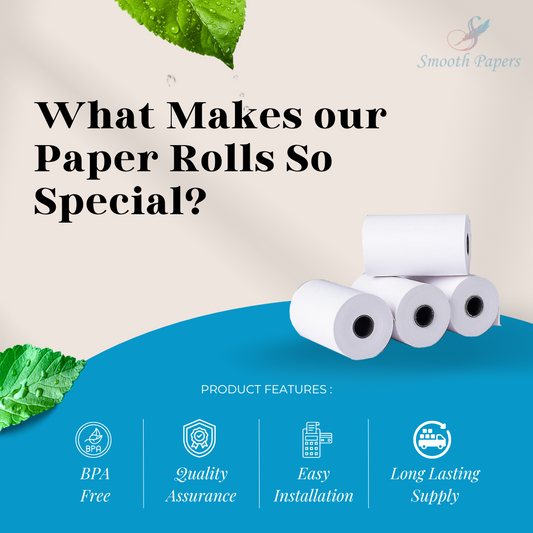 BPA Free Thermal Paper Till Rolls & Credit Card Rolls